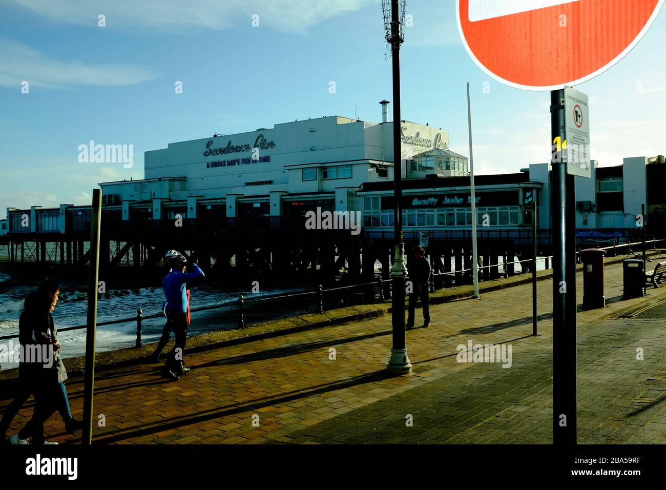 Sandown Pier and seafront Isle of Wight England UK Stock Photo - Alamy