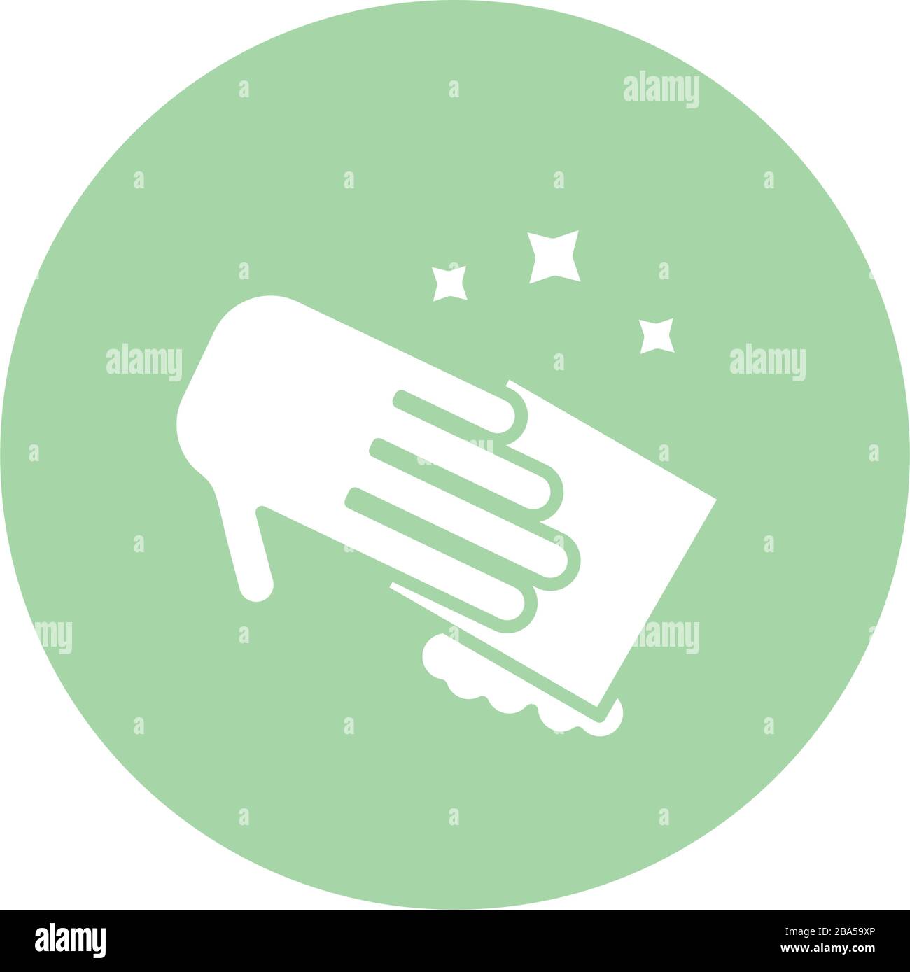 hand wiping block silhouette style icon Stock Vector Image & Art - Alamy