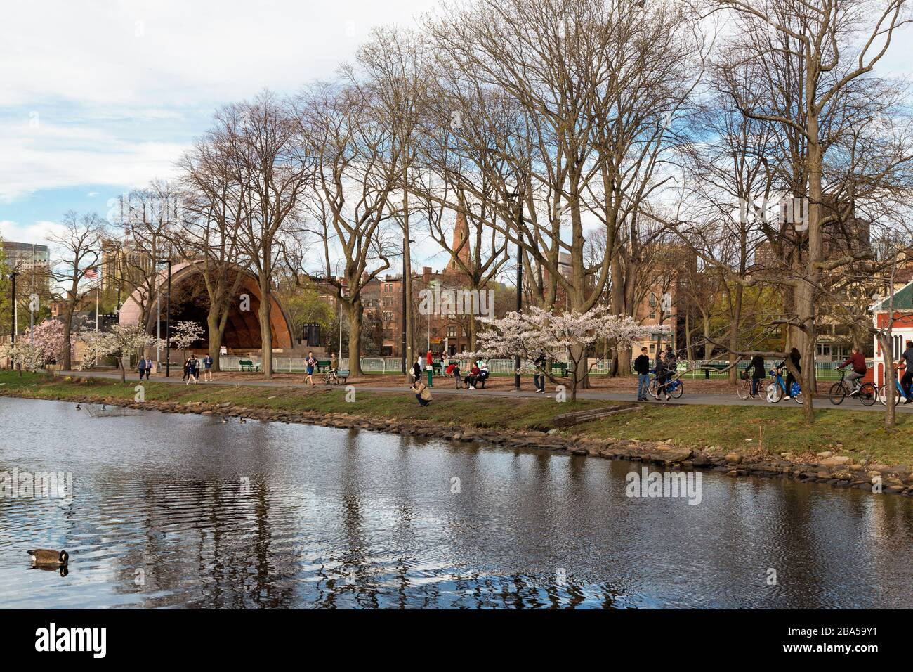 An Afternoon of Springtime in Boston, Massachusetts Stock Photo - Alamy
