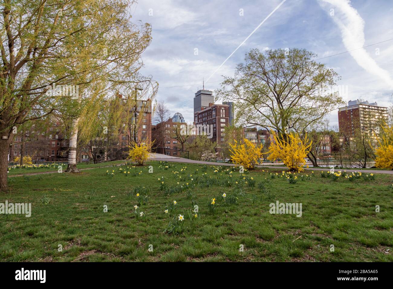 An Afternoon of Springtime in Boston, Massachusetts Stock Photo - Alamy