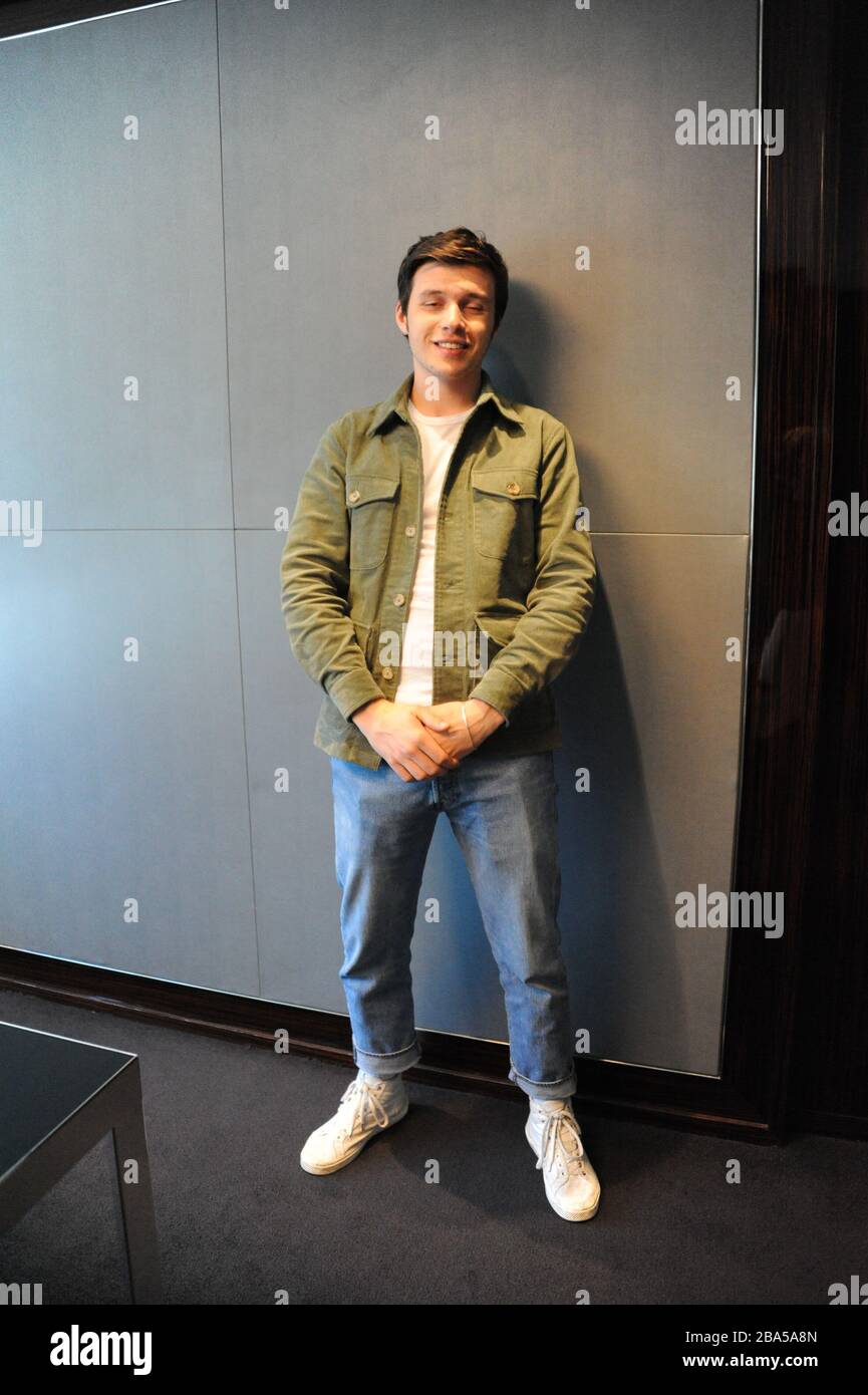 Nick Robinson with Margaret Qualley in 2019 during the Native Son ...