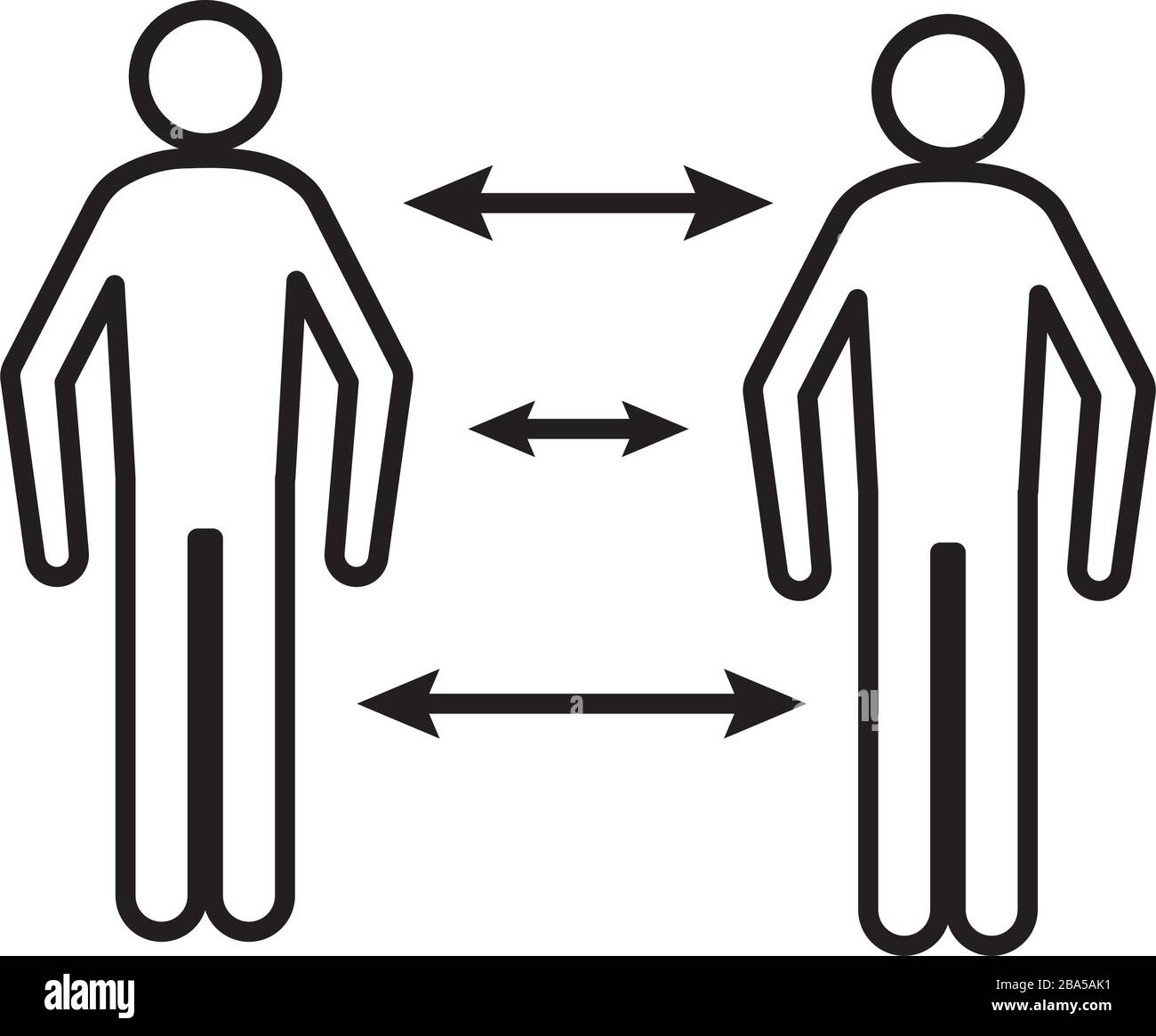 humans figures with arrows line style icon Stock Vector Image & Art - Alamy