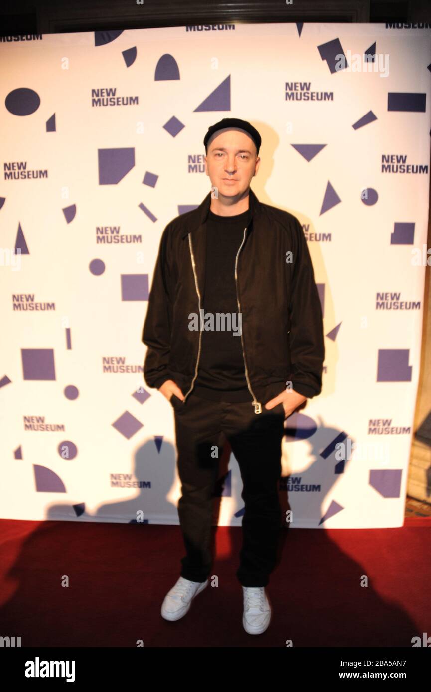 The artist Kaws, aka Brian Donnelly, at the New Museum gala 2019 at ...
