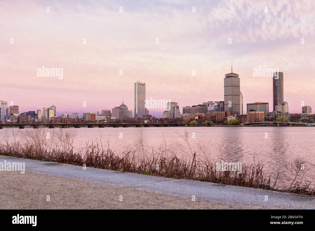 Boston america sunset hi-res stock photography and images - Alamy