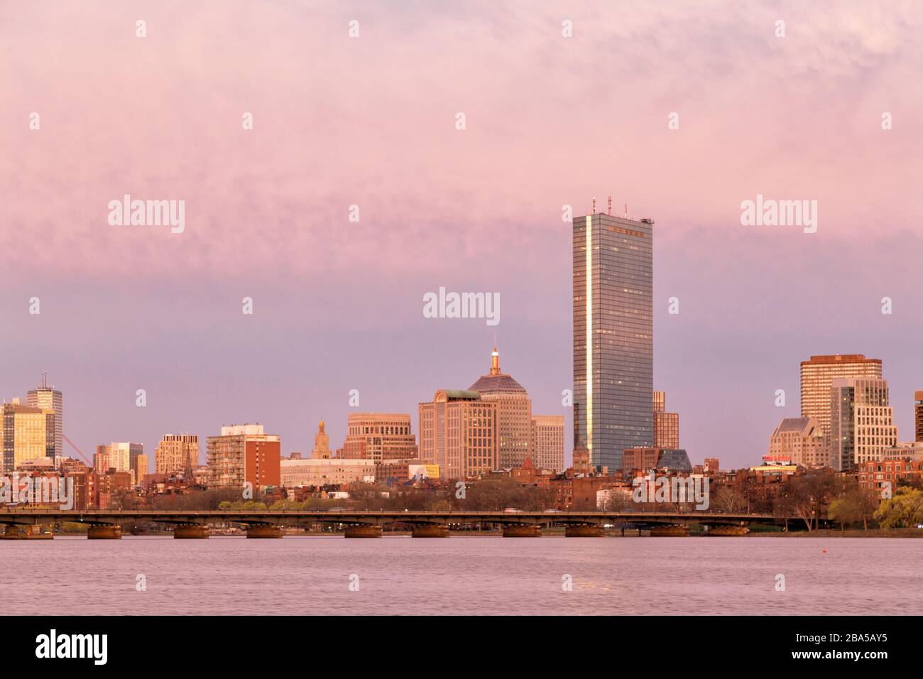 Boston america sunset hi-res stock photography and images - Alamy