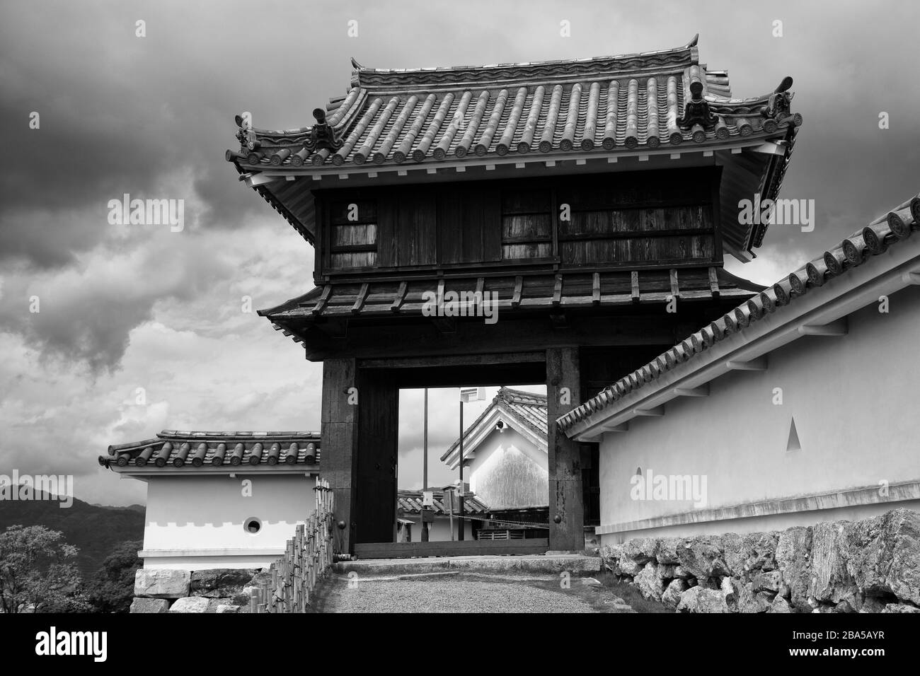 Kochi Castle Gate, Kochi City, Shikoku Island, Japan, Asia Stock Photo ...