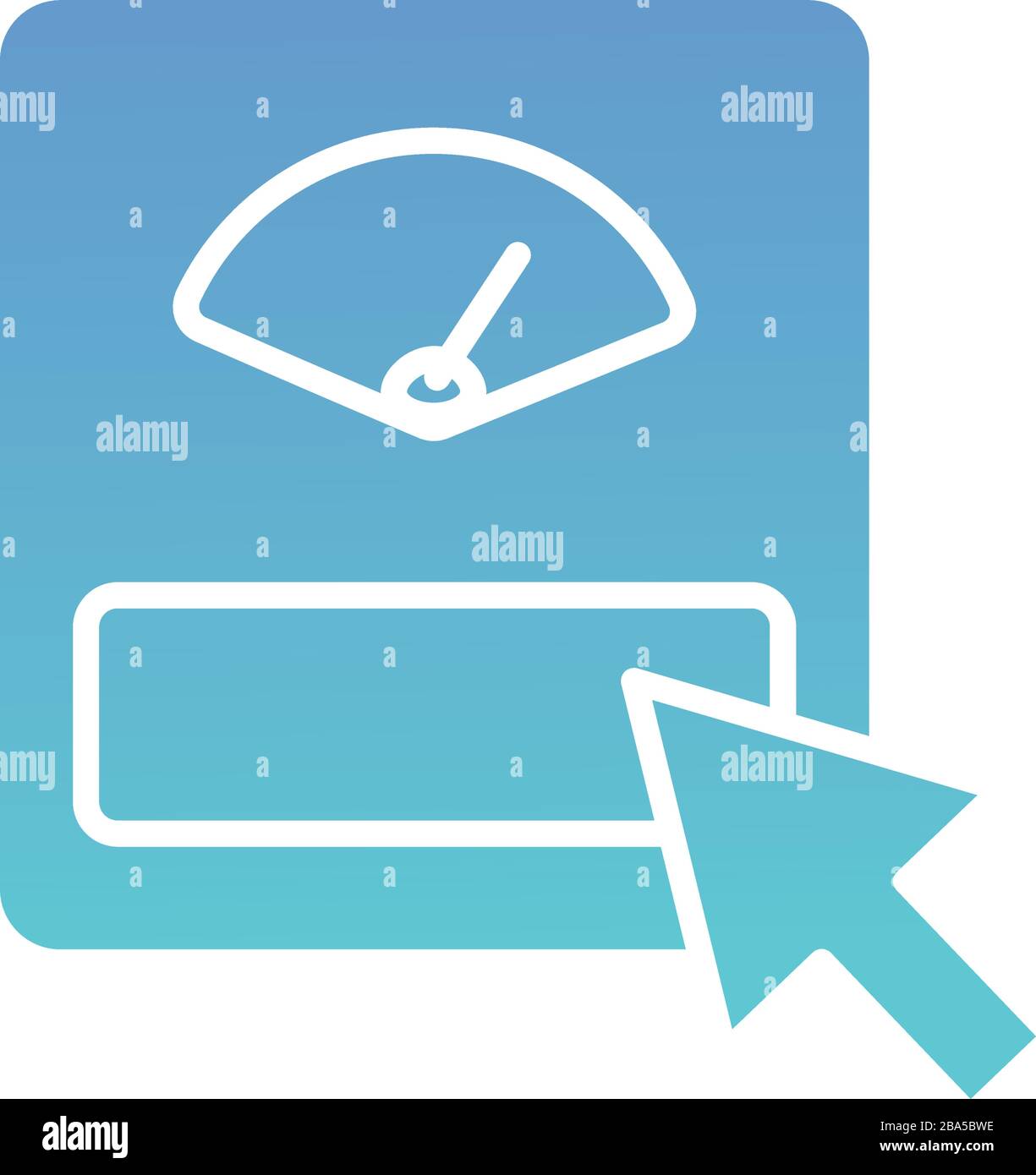 cursor mouse with scale with health online silhouette gradient style ...