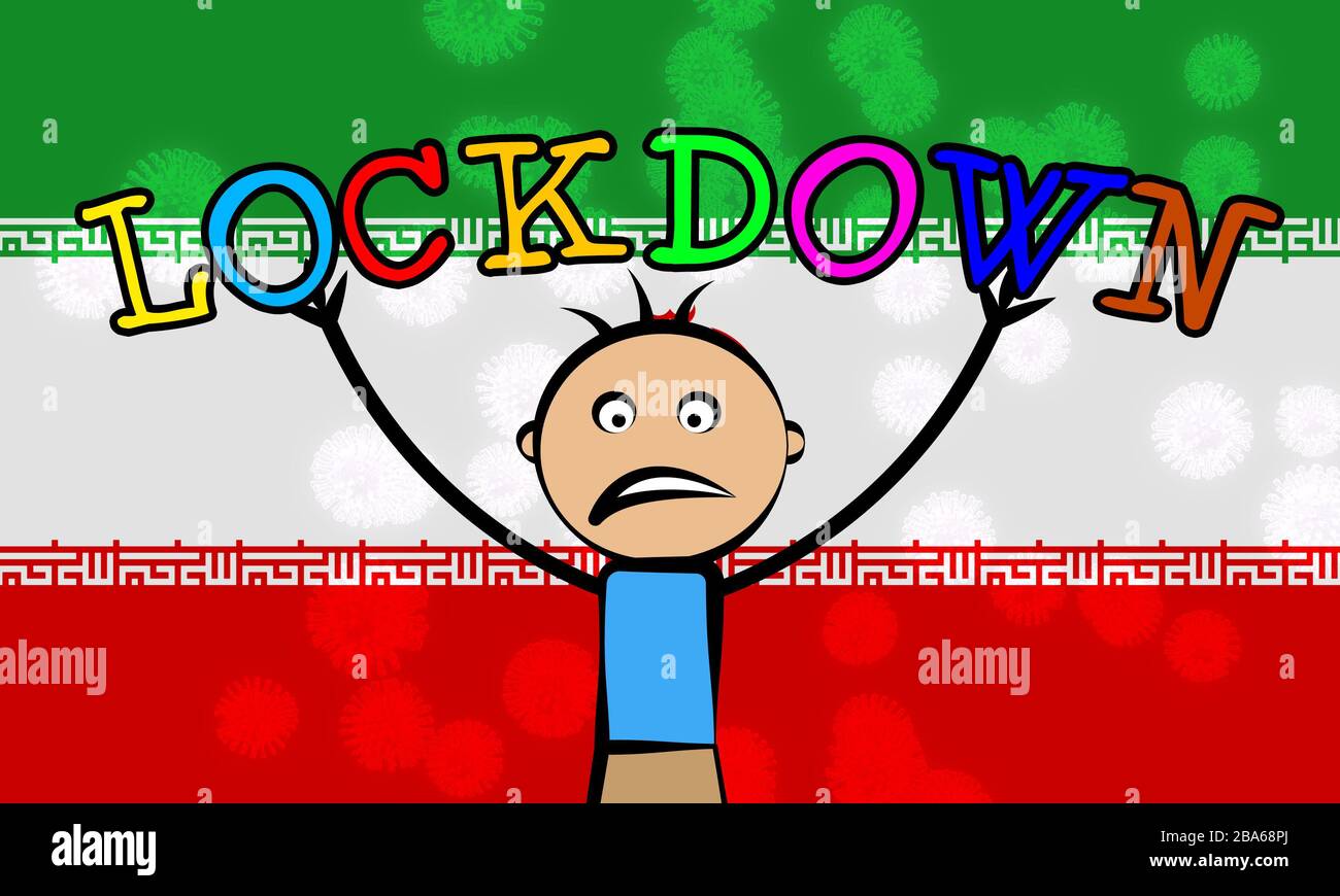 Iran kids lockdown preventing coronavirus spreading and outbreak. Covid ...