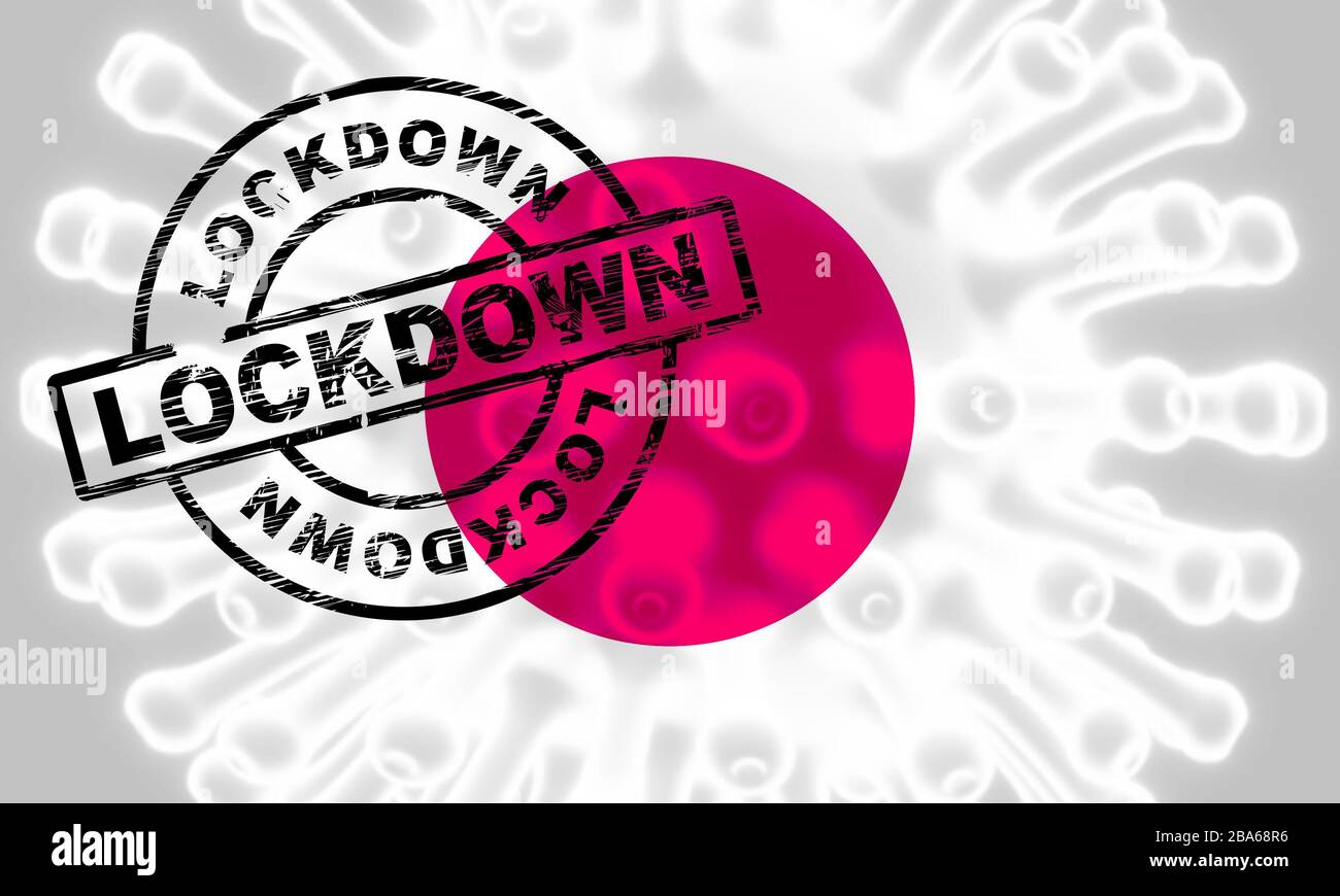 Japan lockdown slowing ncov epidemic or outbreak. Covid 19 Japanese ban ...