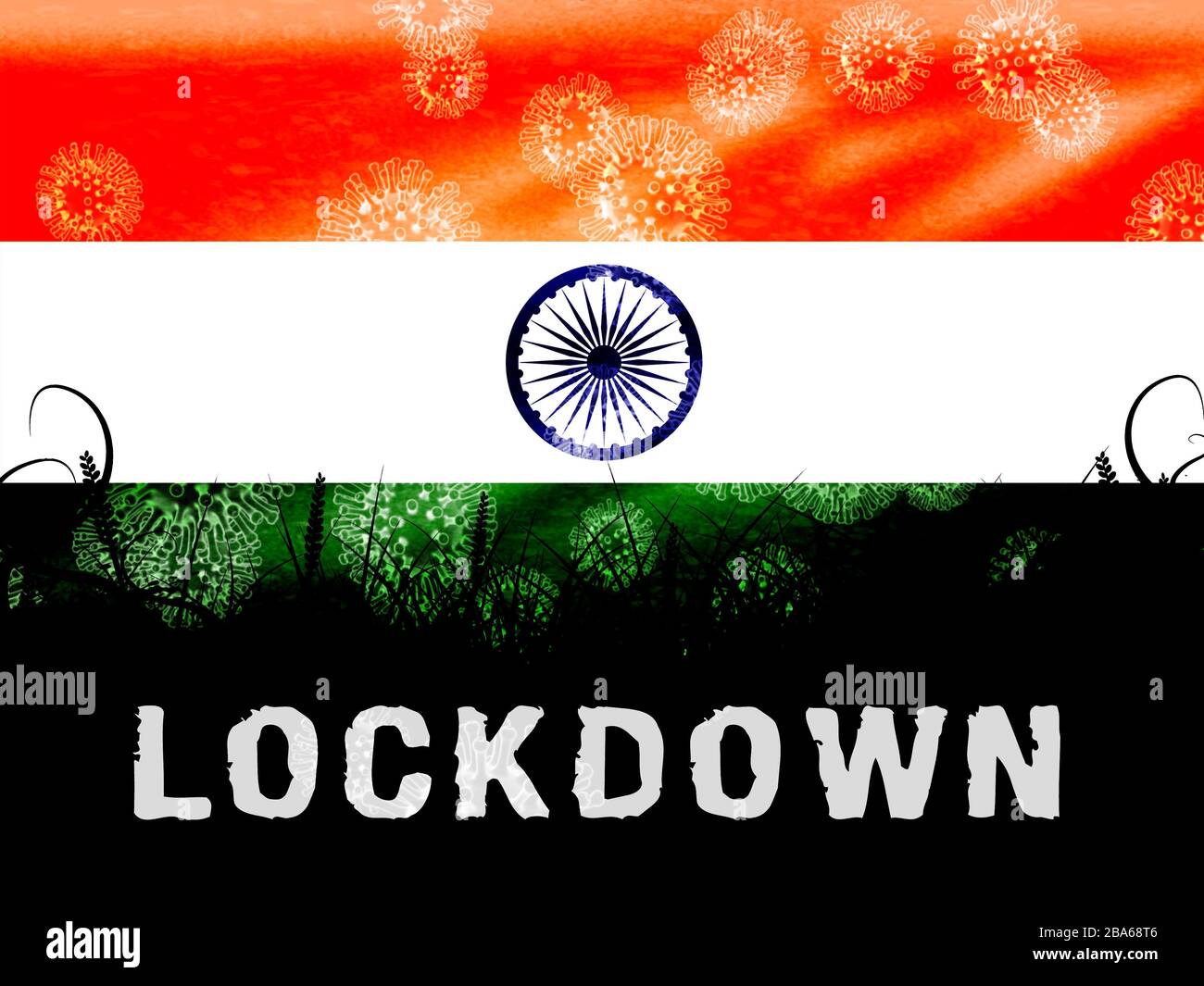 India lockdown preventing covid19 epidemic and outbreak. Covid 19 ...