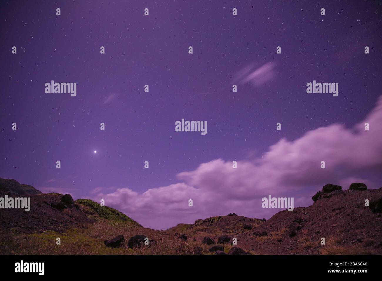 Starry Sky Oahu Hawaii Stock Photo - Alamy