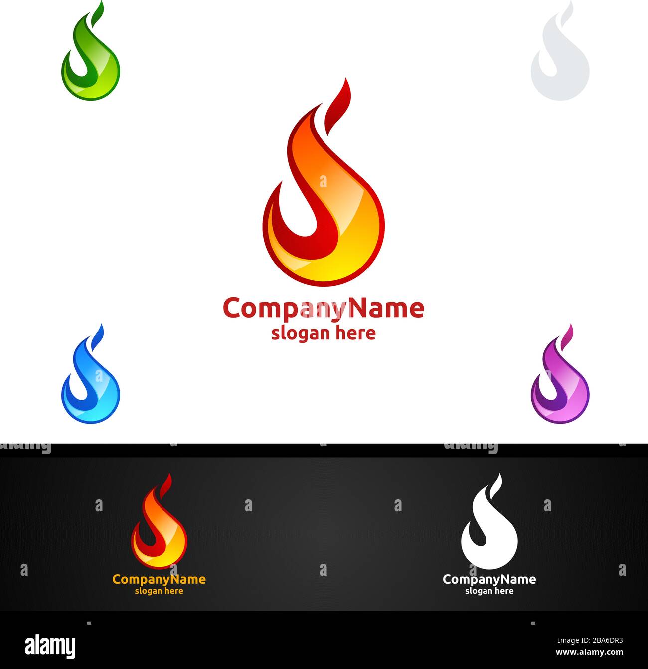 Fire Flame Element Vector Logo Design Stock Vector Image & Art - Alamy