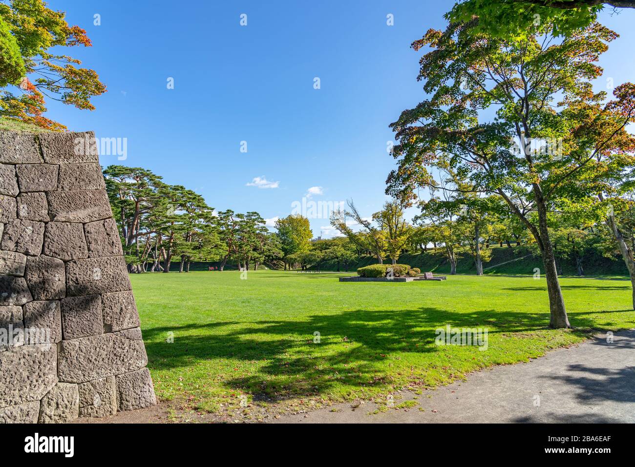 Goryokaku park, A star shaped fort park in Hakodate city, Hokkaido ...
