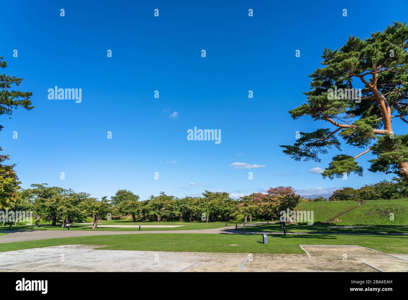 Goryokaku park, A star shaped fort park in Hakodate city, Hokkaido ...
