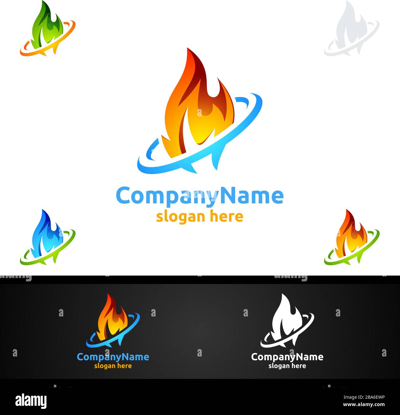 Fire Flame Element Vector Logo Design Stock Vector Image & Art - Alamy