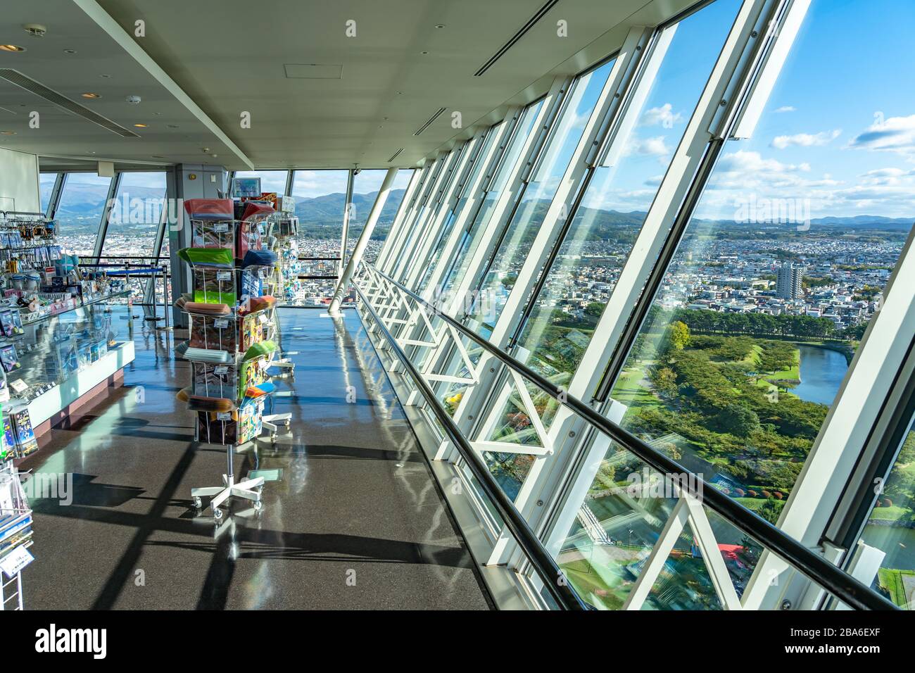 Goryokaku Tower Observation Deck command entire view of the park, the ...