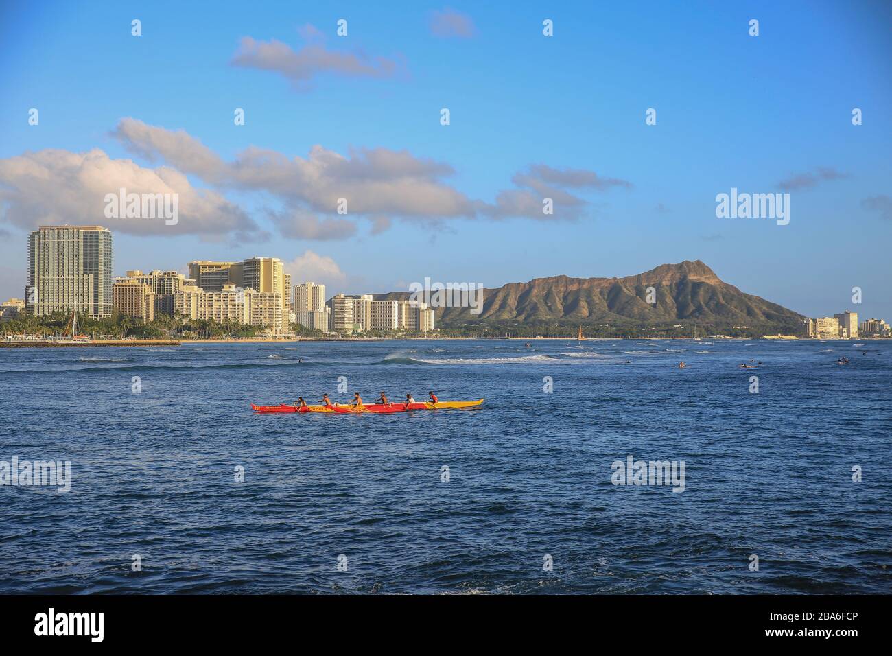 Waikiki Bay Honolulu City View Hawaii Stock Photo - Alamy