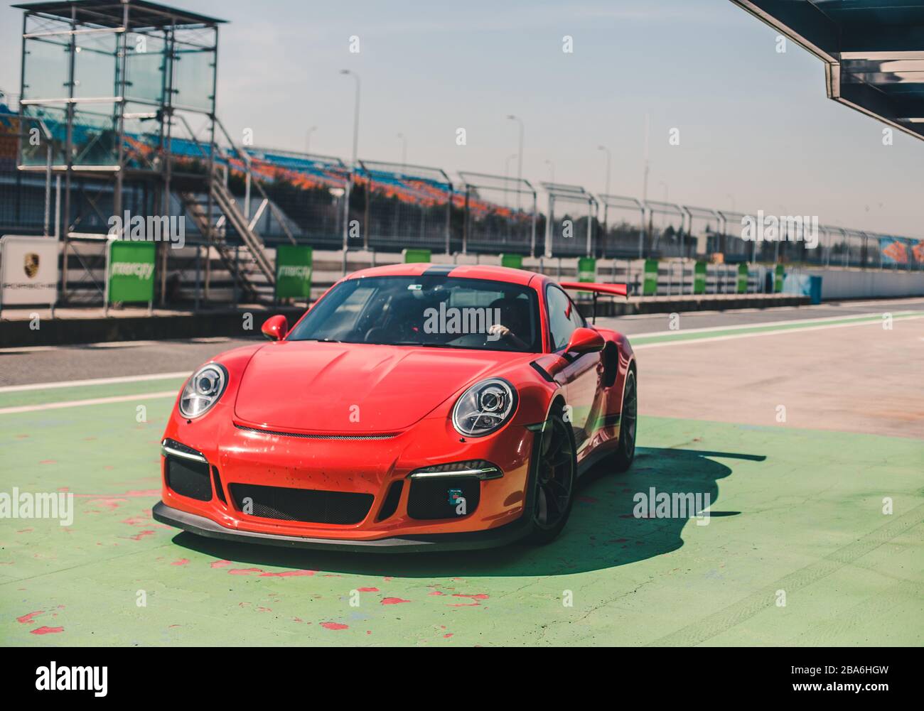 Red luxury class sport car Stock Photo - Alamy