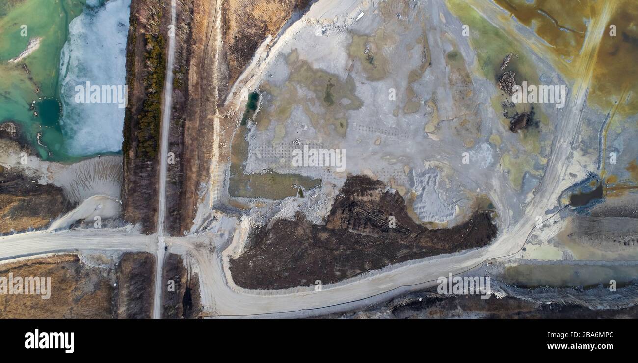 Acton Limestone quarry Stock Photo - Alamy