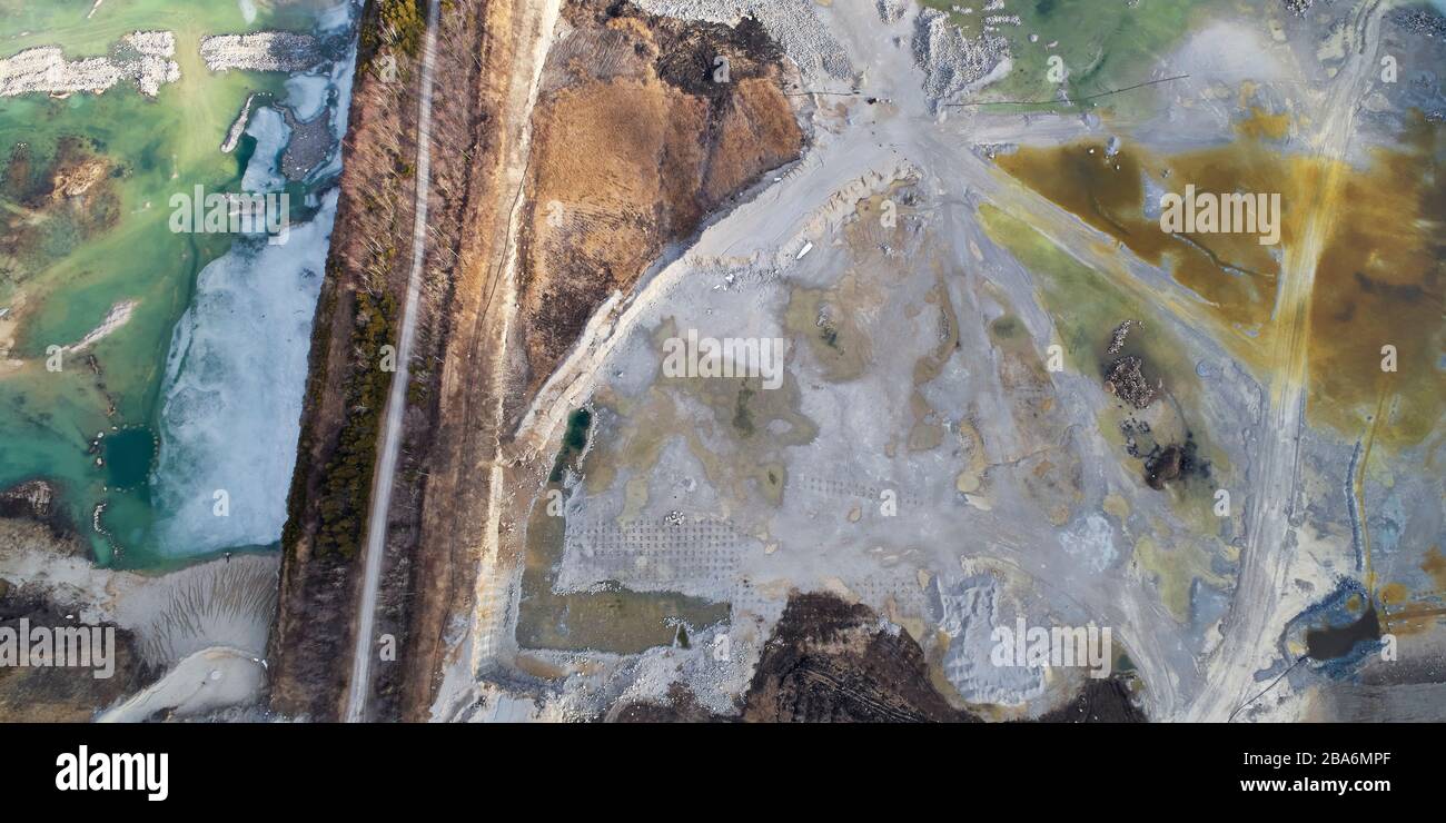 Acton Limestone quarry Stock Photo - Alamy