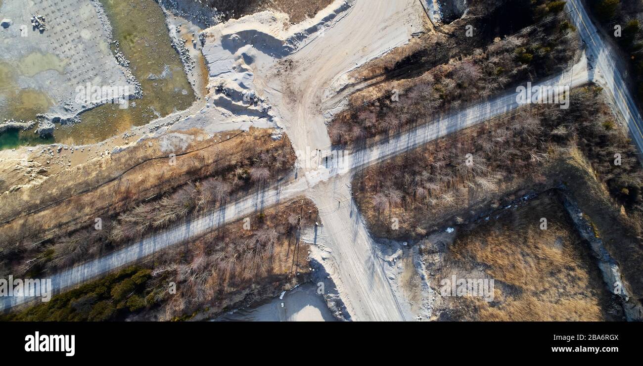 Acton Limestone quarry Stock Photo - Alamy