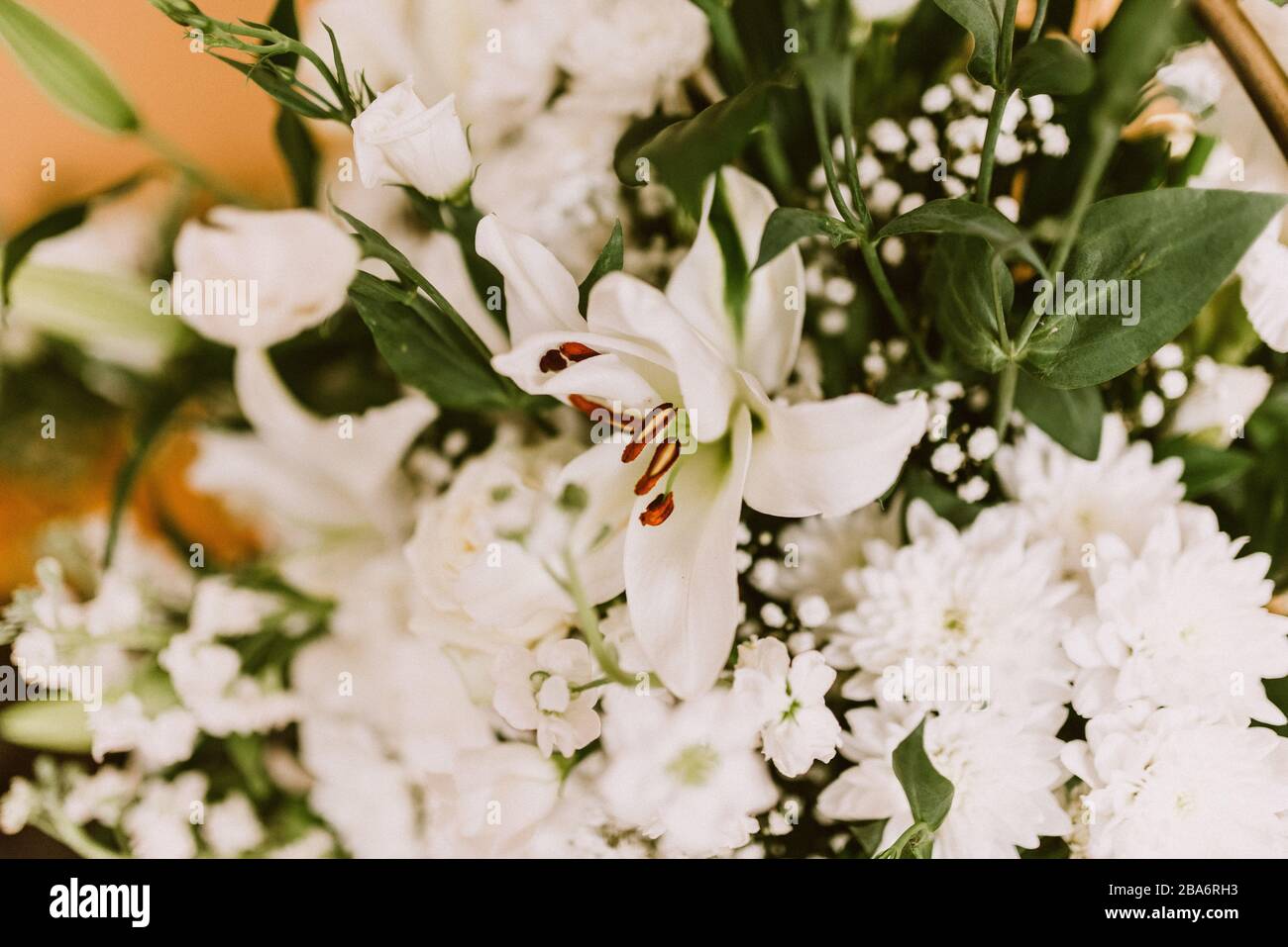 Beautiful bridal bouquet of flowers for the bride Stock Photo - Alamy