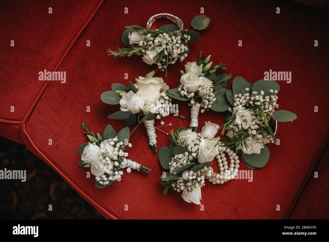 Beautiful bridal bouquet of flowers for the bride Stock Photo - Alamy