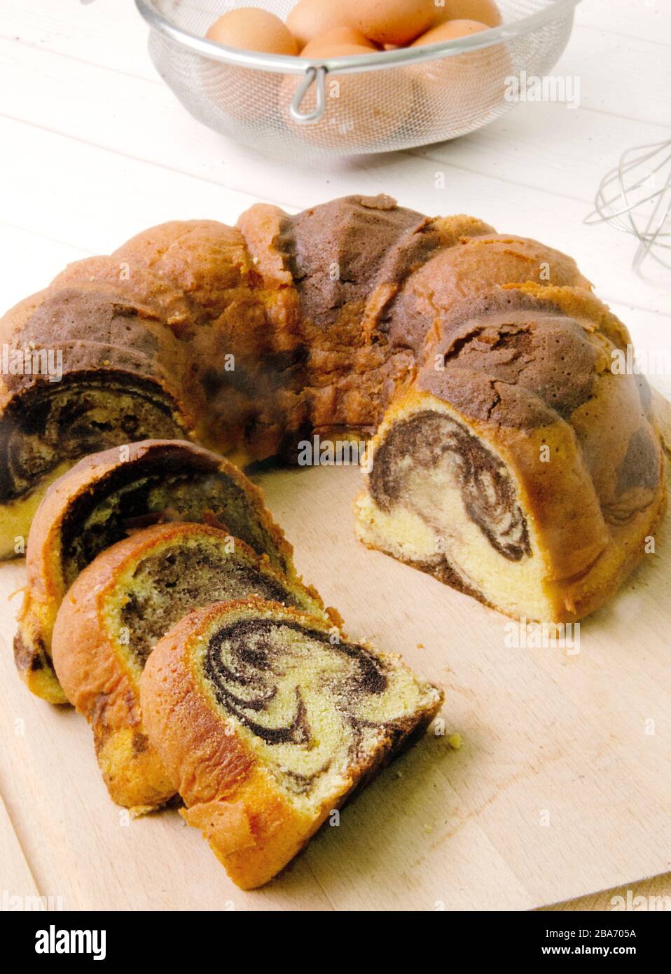 Marmer / Marble Cake Stock Photo - Alamy