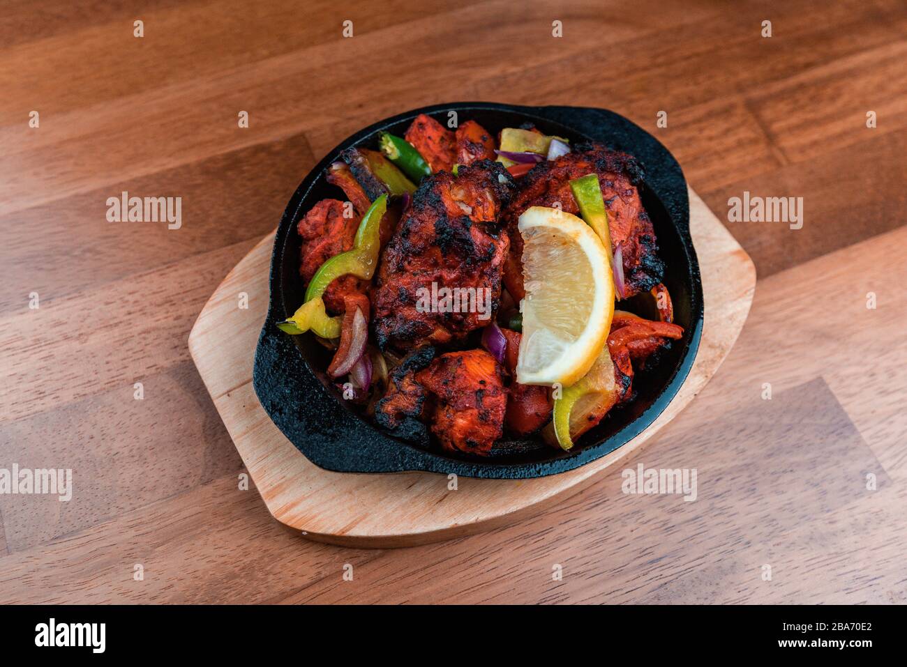 Indian style tapas curry selection which made with chicken, lamb ...