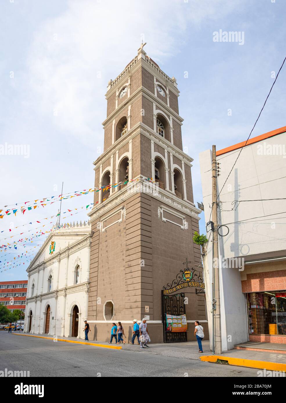 Ciudad Victoria, Tamaulipas, Mexico - July 2, 2019: Church in Plaza ...