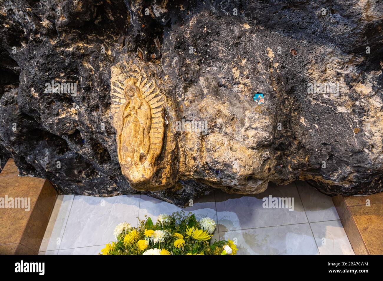 El Chorrito, Tamaulipas, Mexico, July 2, 2019: The Virgin del Chorrito ...