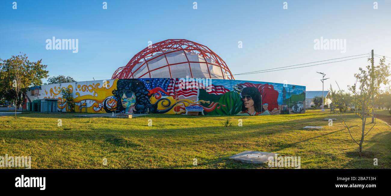 Matamoros, Tamaulipas, USA - November 20, 2019: Mural in memory of Rigo ...