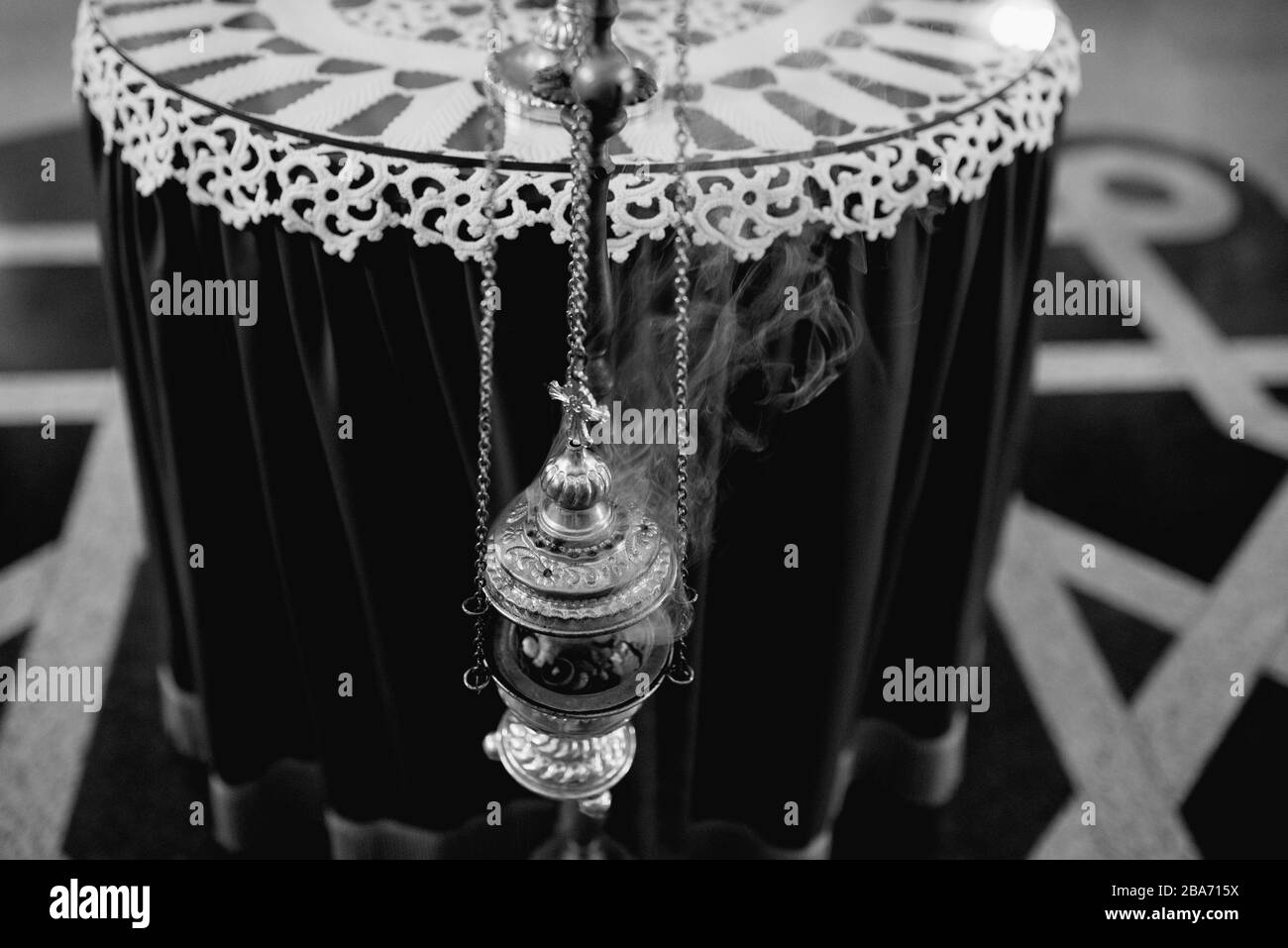 Wedding inside church Black and White Stock Photos & Images - Alamy