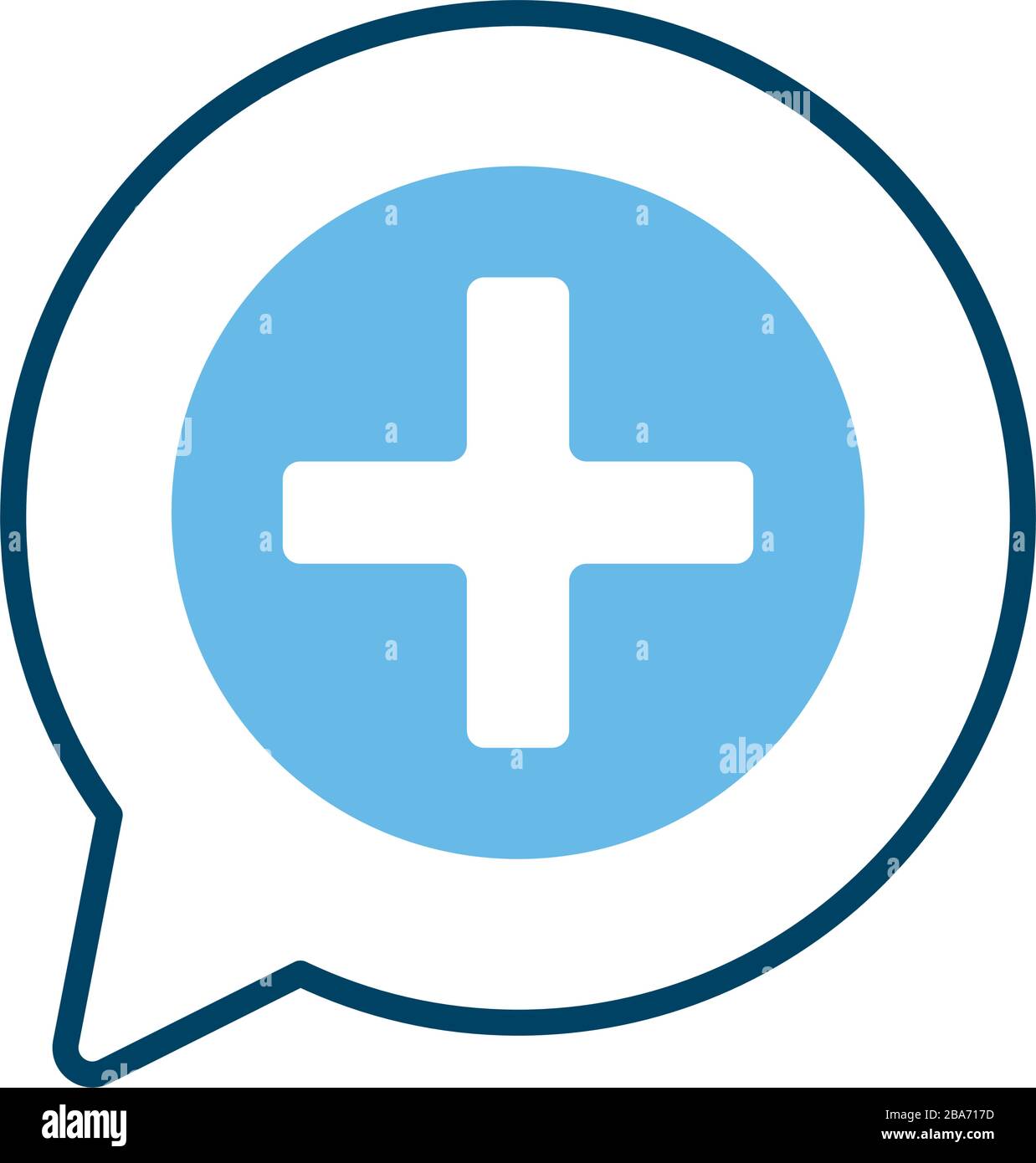 Bubble medical cross flat hi-res stock photography and images - Alamy