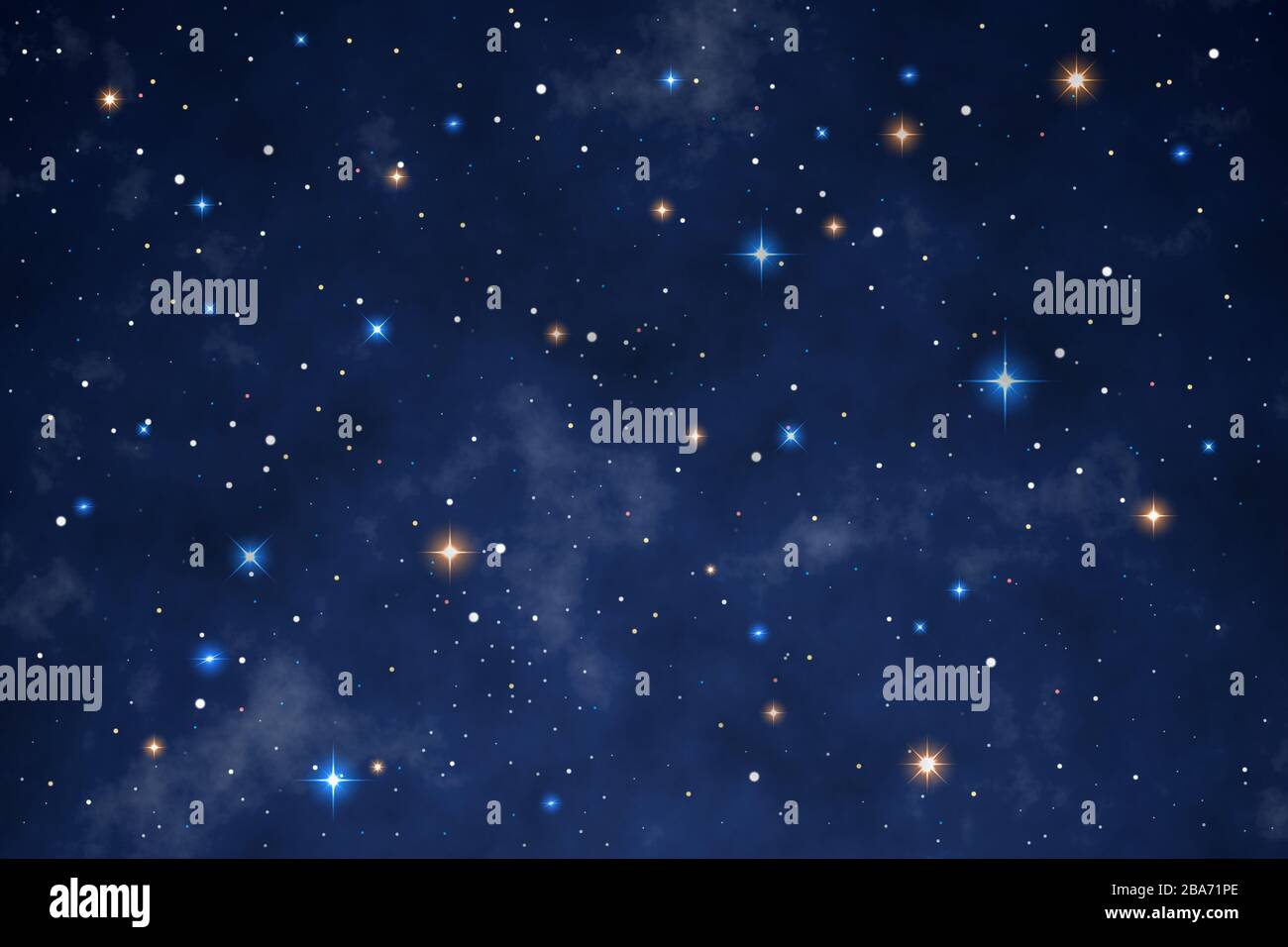 Illustration of a beautiful night sky Stock Photo - Alamy
