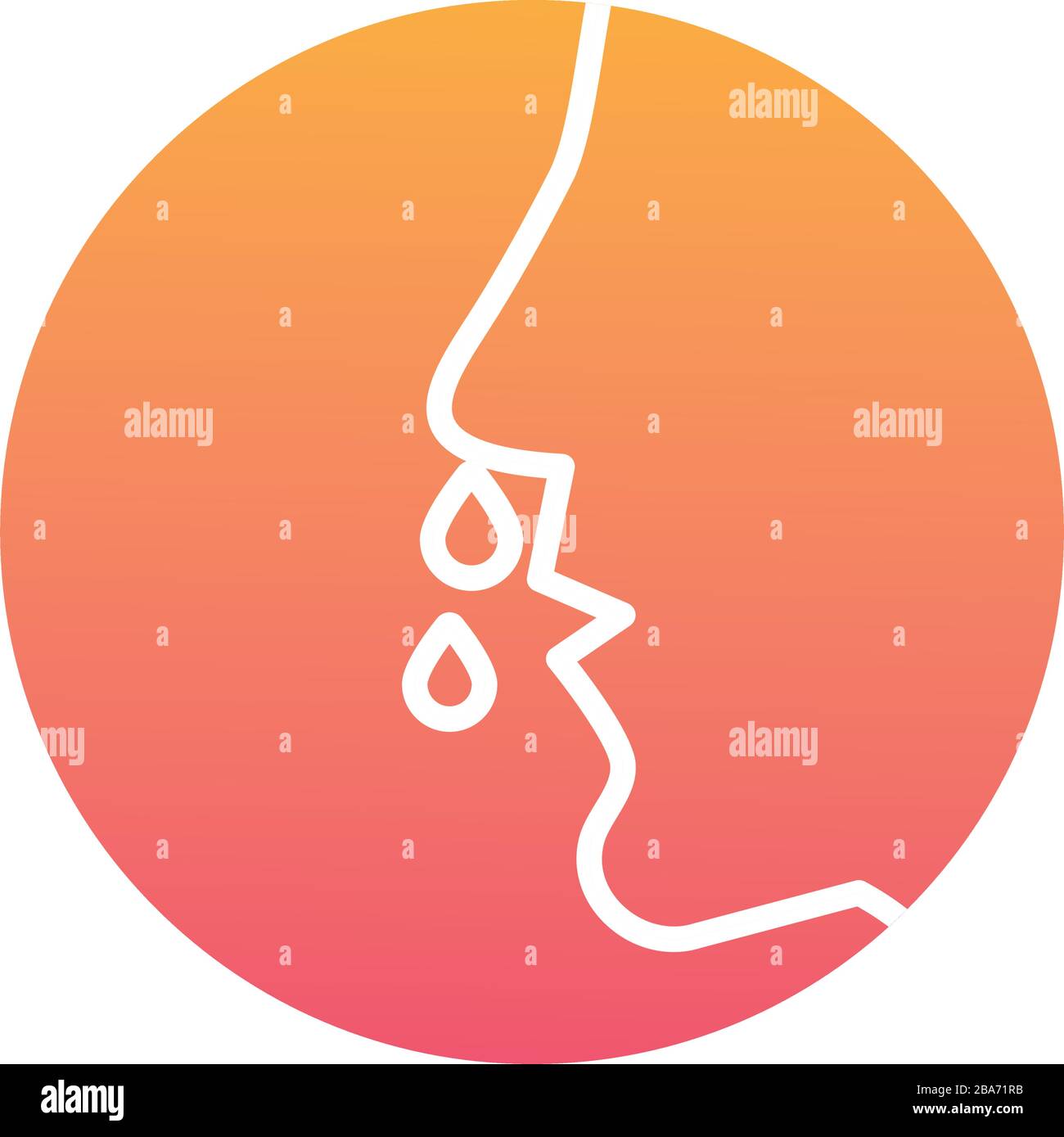 nose with flu block style icon Stock Vector Image & Art - Alamy