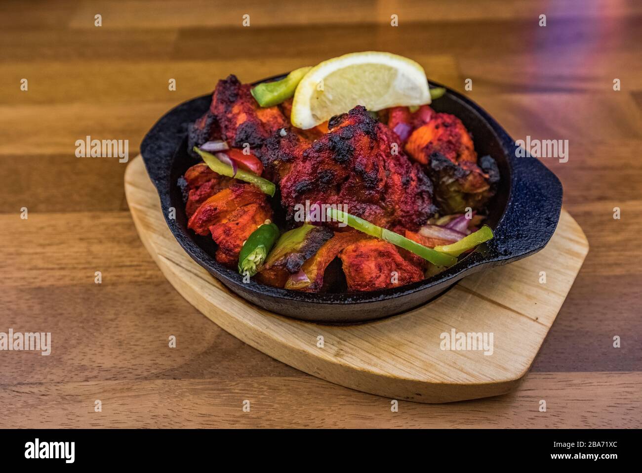 Indian style tapas curry selection which made with chicken, lamb ...