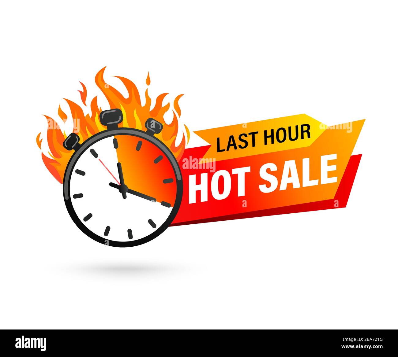 Only one hour Cut Out Stock Images & Pictures - Alamy