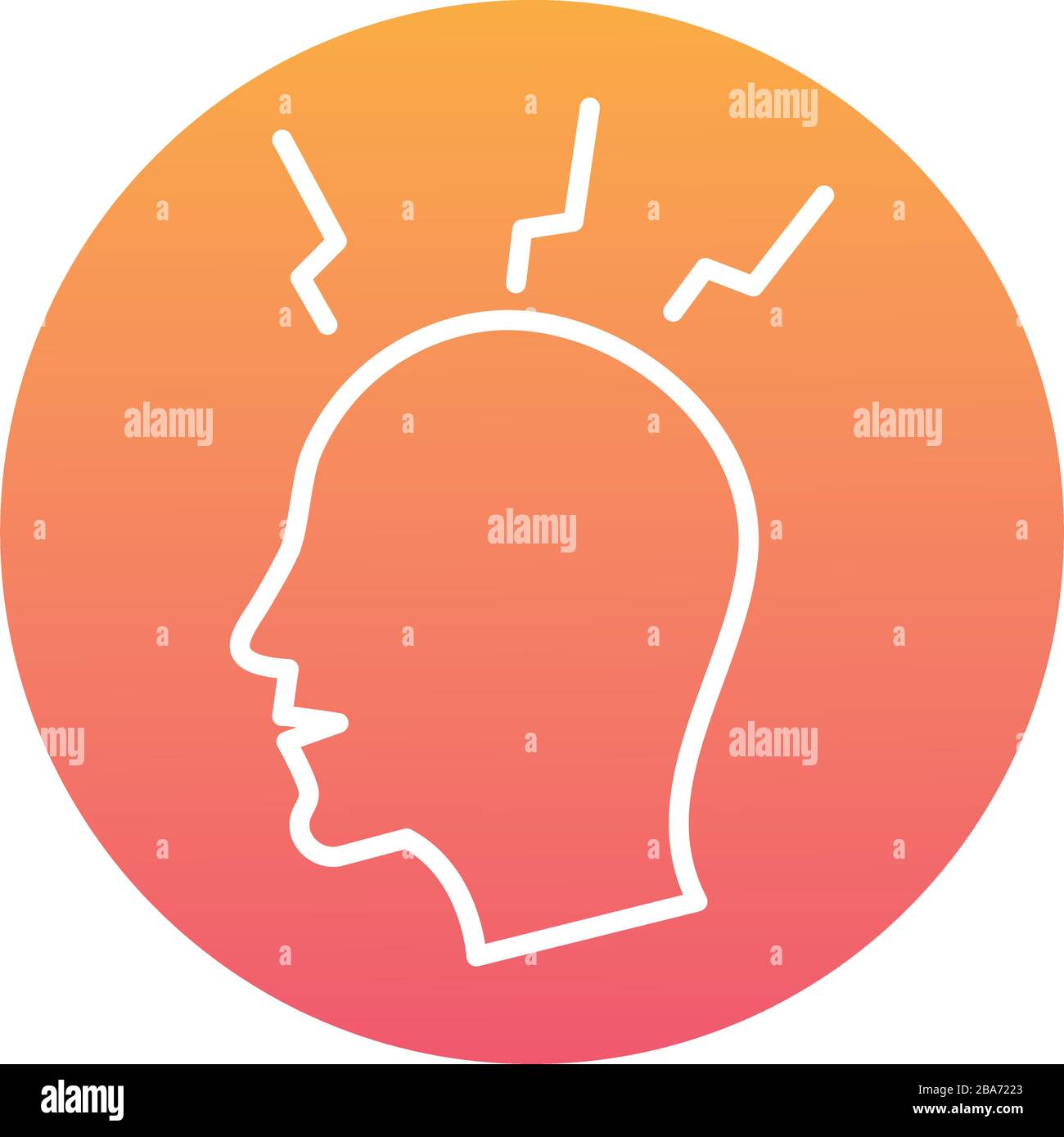 profile human with fever block style icon Stock Vector Image & Art - Alamy