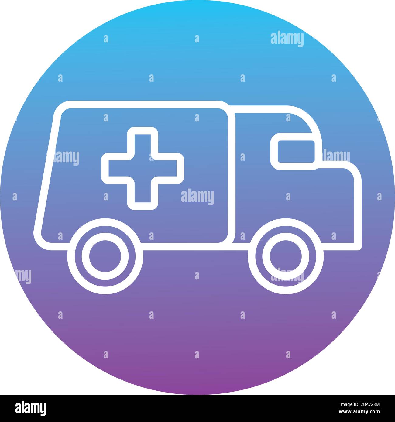 ambulance car block style icon Stock Vector Image & Art - Alamy