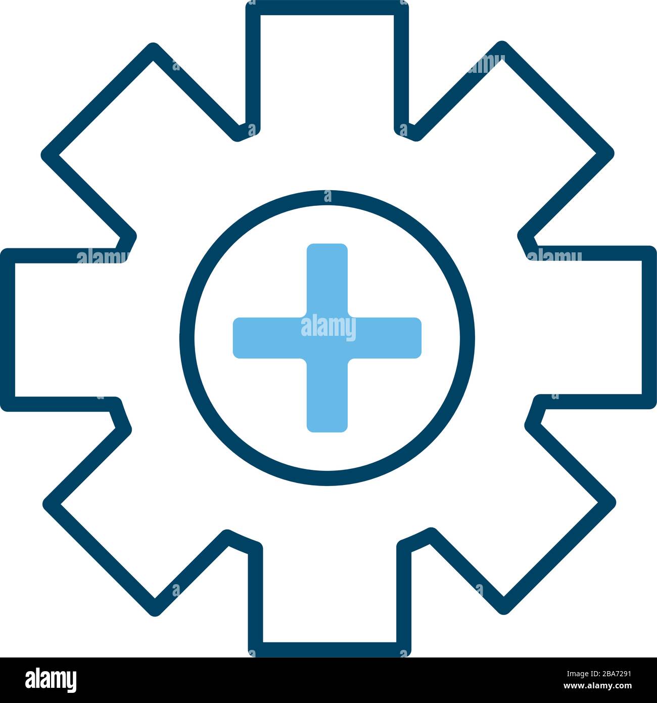 medical cross symbol half line style Stock Vector Image & Art - Alamy