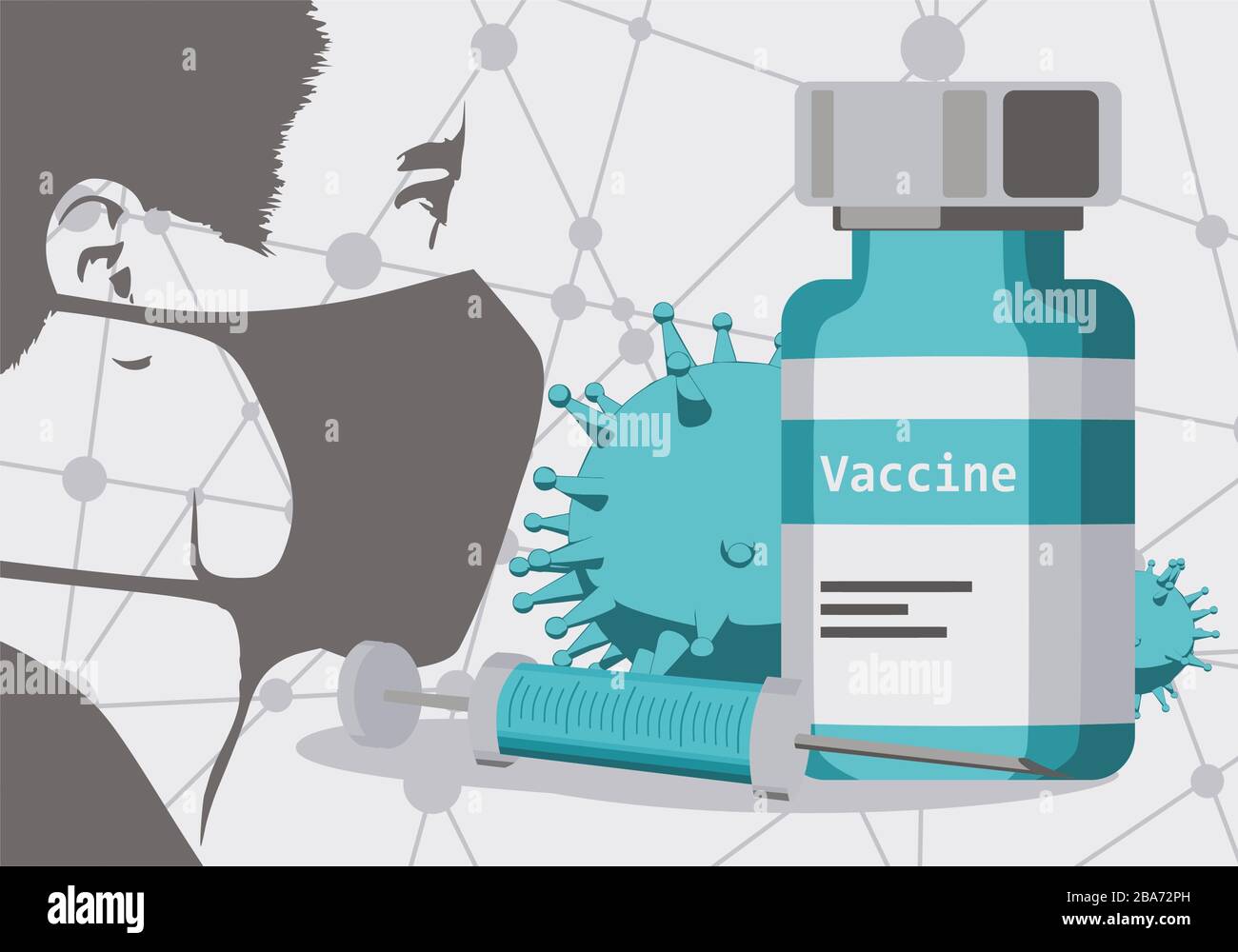 Medical syringe face mask Stock Vector Images - Alamy