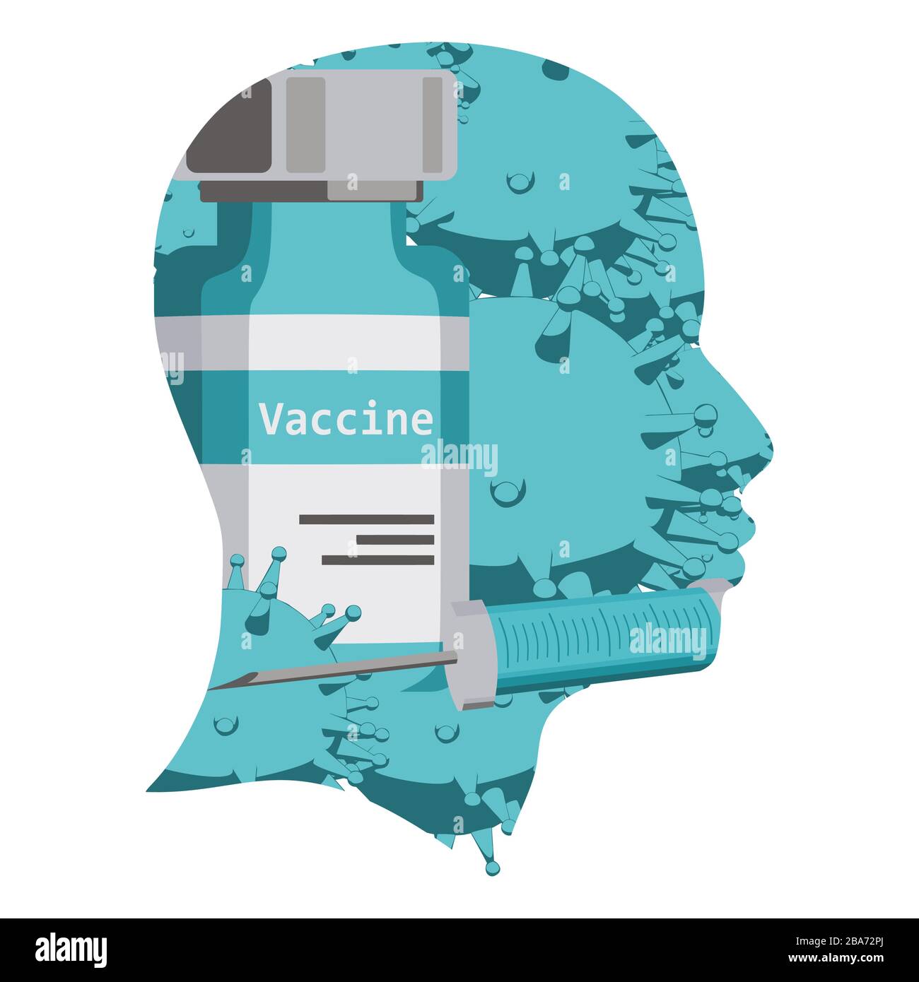 Human head and viruses Stock Vector Image & Art - Alamy