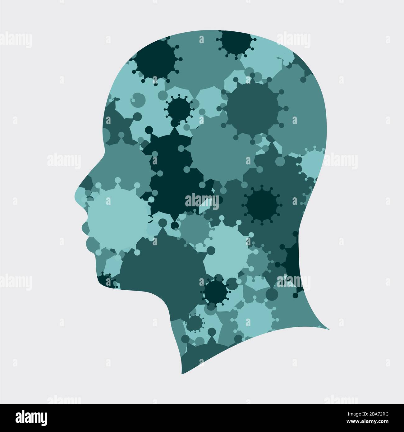 Human head and viruses Stock Vector Image & Art - Alamy