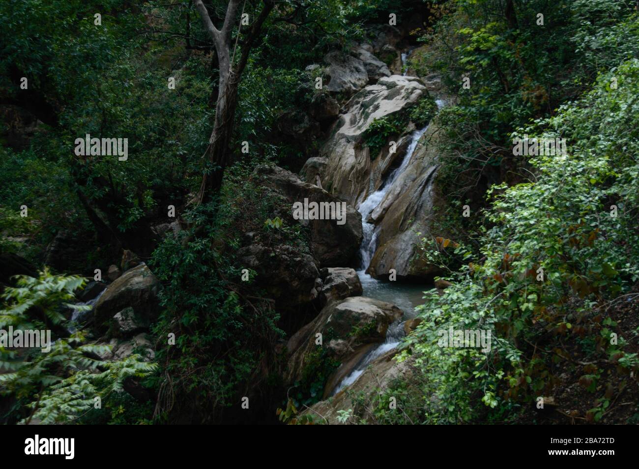 Small waterfall under the famous neer garh Waterfall, Rishikesh ...