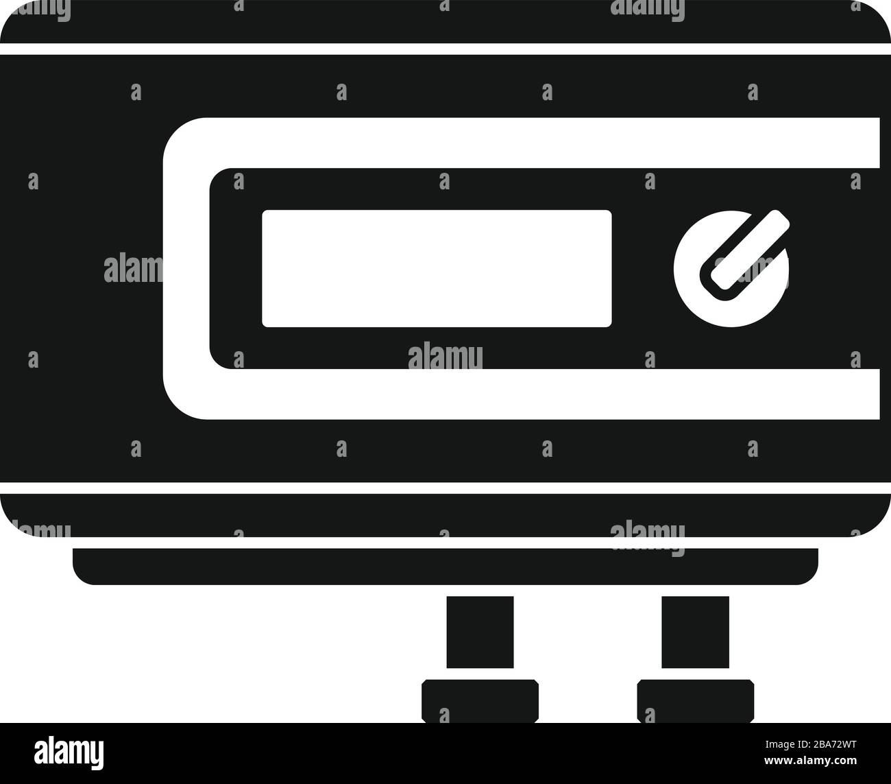 Electric boiler icon. Simple illustration of electric boiler vector ...