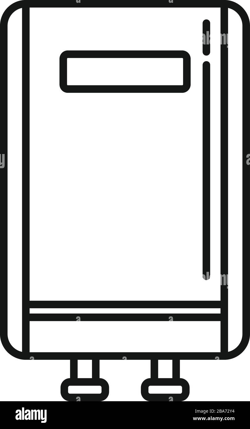 Boiler tank icon. Outline boiler tank vector icon for web design ...