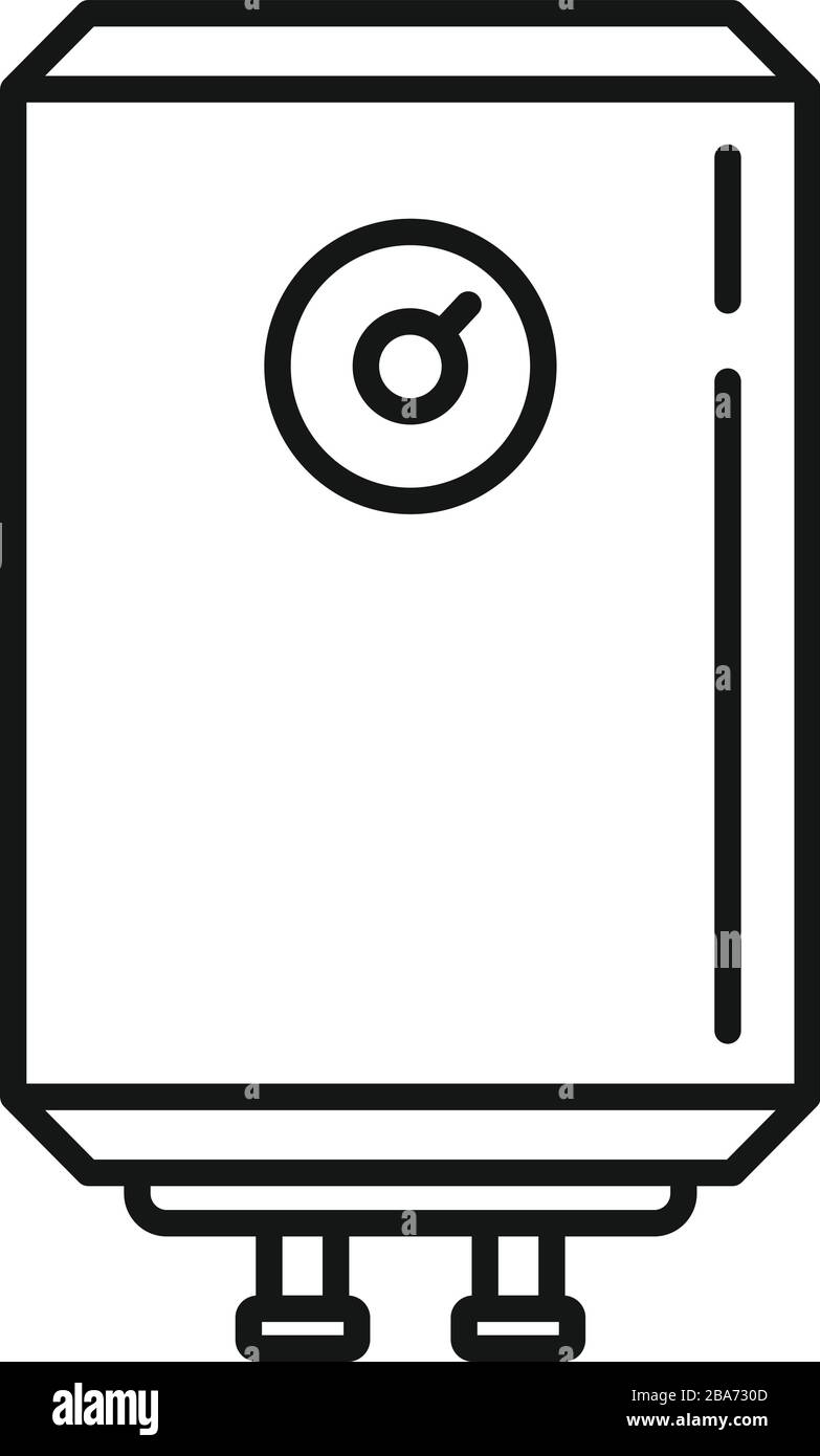 Boiler icon. Outline boiler vector icon for web design isolated on ...
