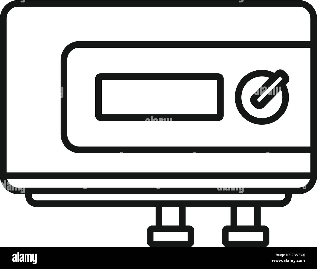 Home boiler icon. Outline home boiler vector icon for web design ...