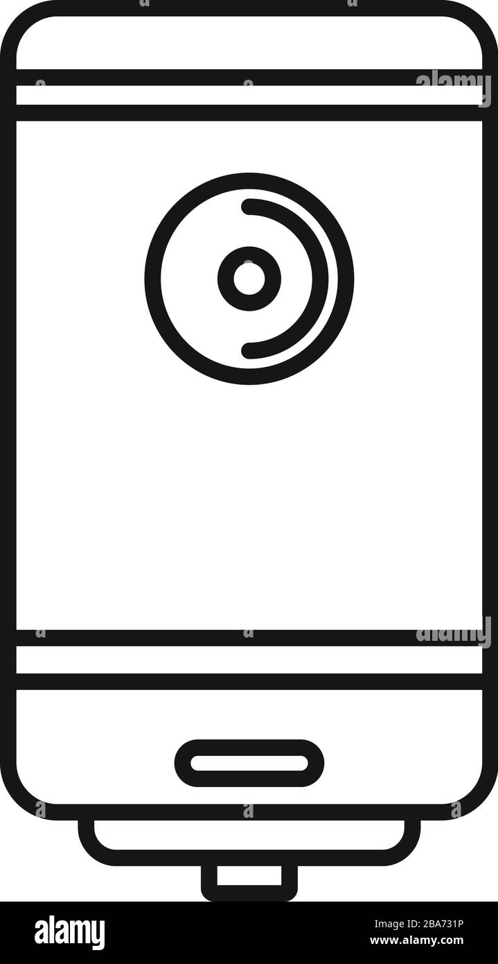 Hot boiler icon. Outline hot boiler vector icon for web design isolated ...